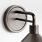 Andre Black Wall Sconce Bathroom Vanity Light + Reviews | Crate & Barrel