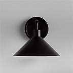 Andre Black Wall Sconce Bathroom Vanity Light + Reviews | Crate & Barrel
