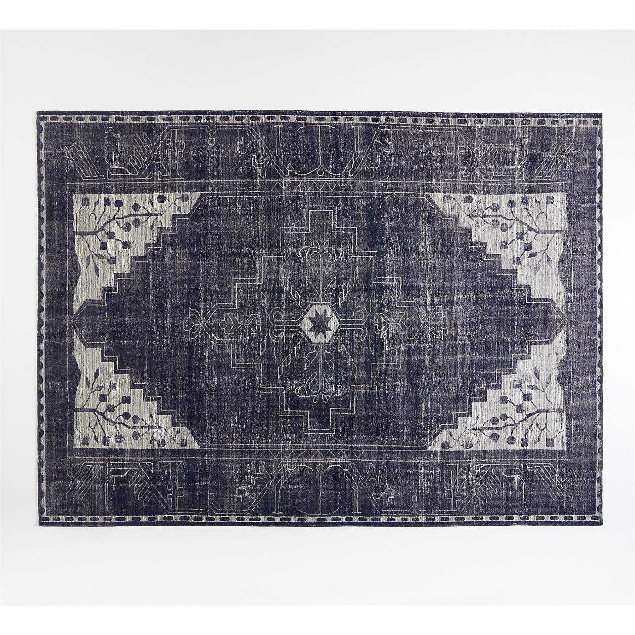 Anice Indigo Hand-Knotted Oriental-Style 10'x14' Area Rug + Reviews ...