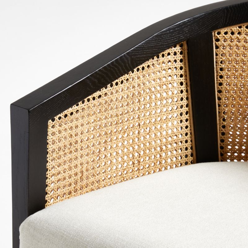 Ankara Cane Black w/ Cushion | Crate & Barrel Canada