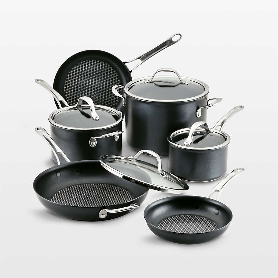 Anolon X 10-Piece Cookware Set + Reviews | Crate & Barrel