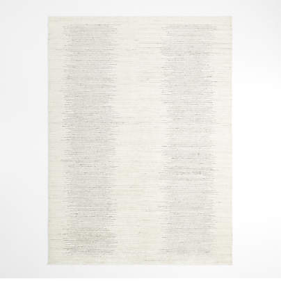 Giverny Wool and Viscose Hand-Knotted Carbon Grey Area Rug 8'x10 ...