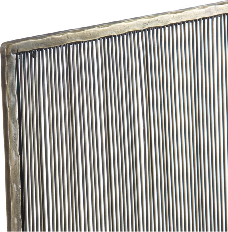 Antiqued Brass Fireplace Screen + Reviews | Crate & Barrel Canada