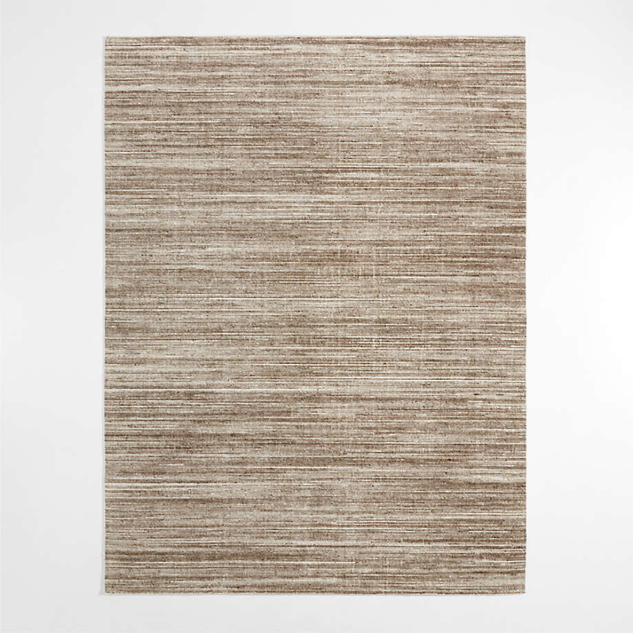 Antwerp Performance Taupe Brown Area Rug 10'x14' + Reviews | Crate & Barrel