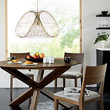 Apex 51" Round Dining Table | Crate & Barrel