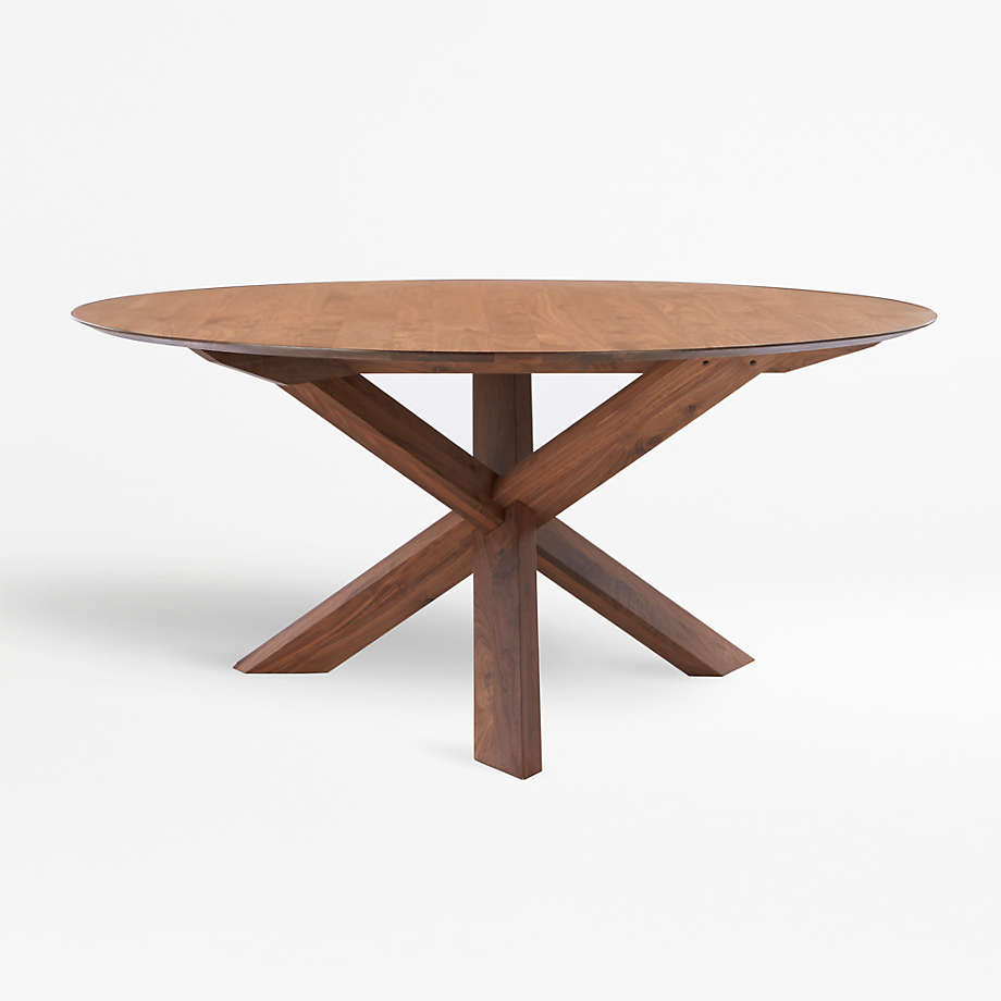 Apex 64" Round Dining Table + Reviews | Crate and Barrel