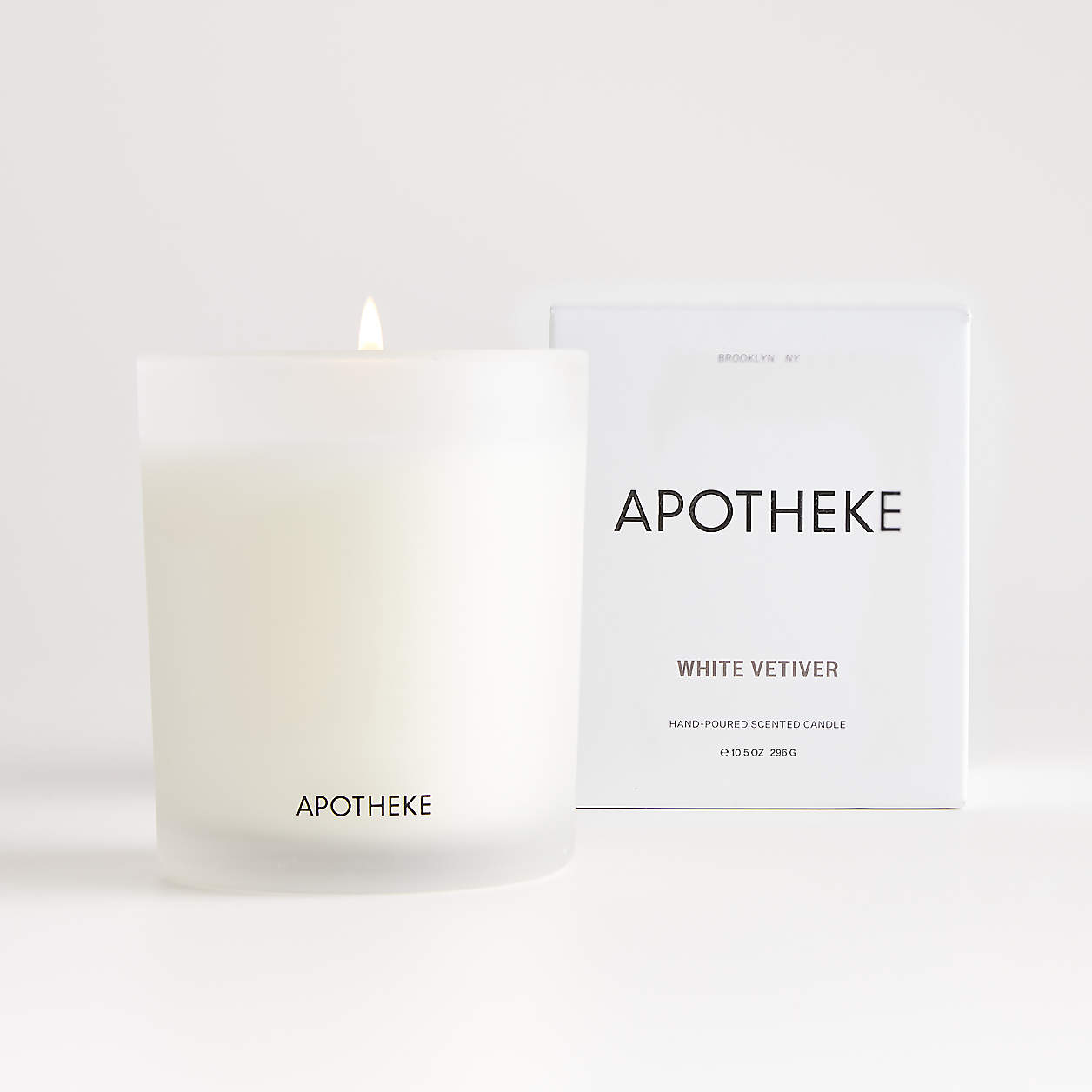 Apotheke White Vetiver Boxed Candle + Reviews | Crate & Barrel