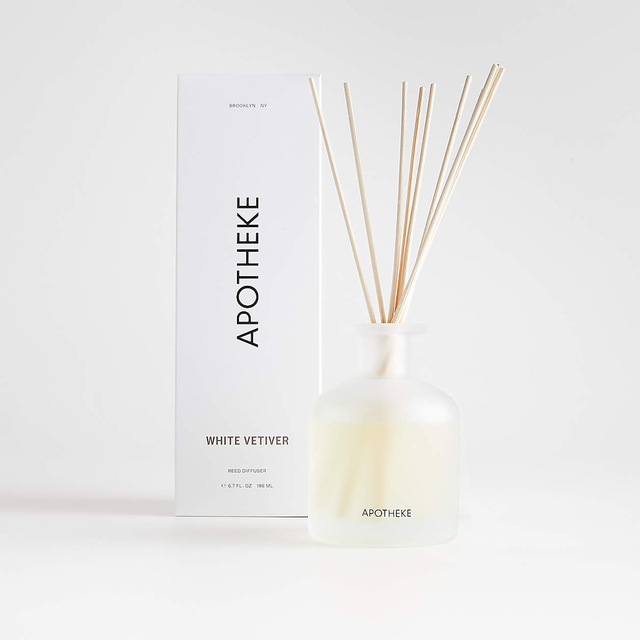 Apotheke White Vetiver Reed Diffuser + Reviews | Crate & Barrel