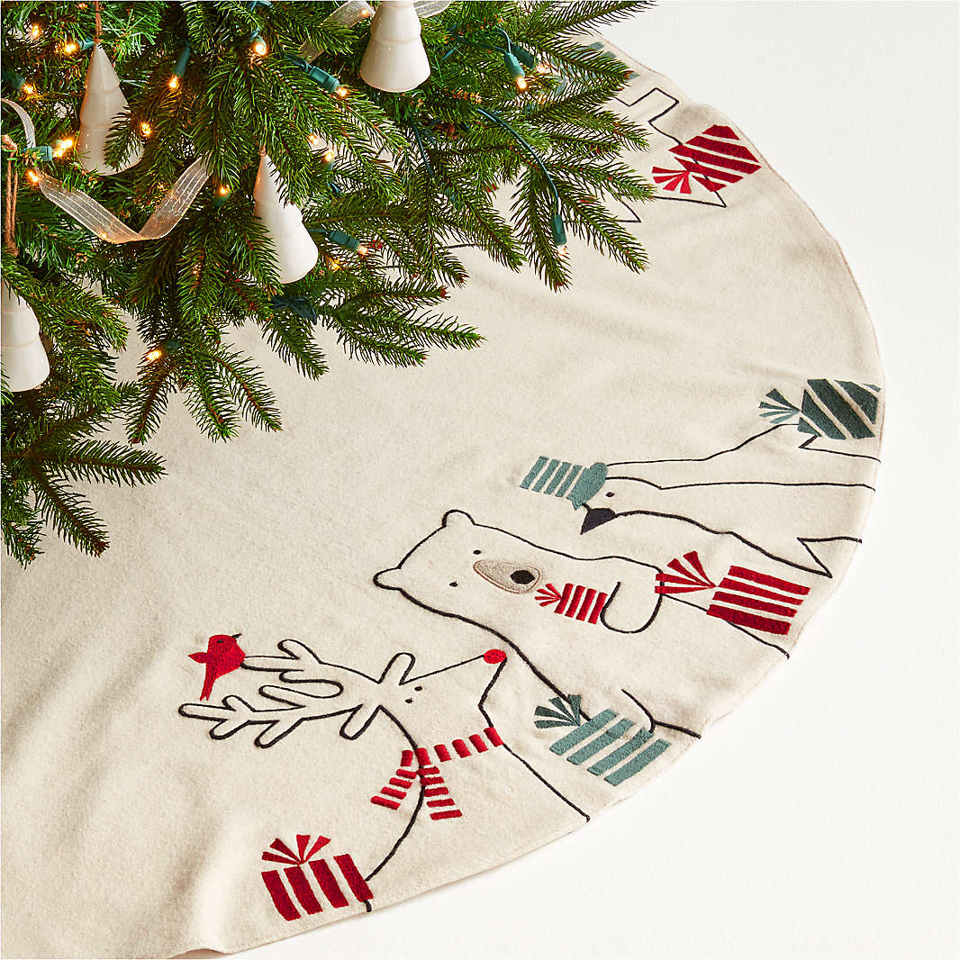 Christmas Tree Skirts & Xmas Tree Collars for 2024 | Crate & Barrel Canada