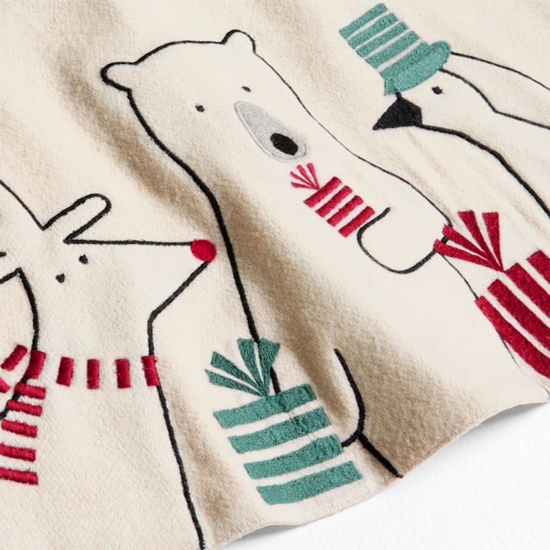 Arctic Friends Wool Christmas Tree Skirt by Joan Anderson + Reviews ...