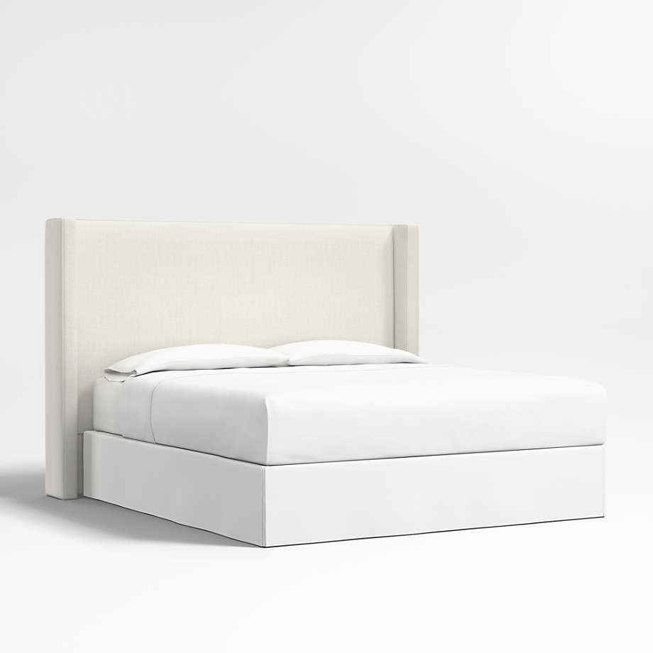 Arden 60" Ivory King Upholstered Headboard + Reviews | Crate & Barrel