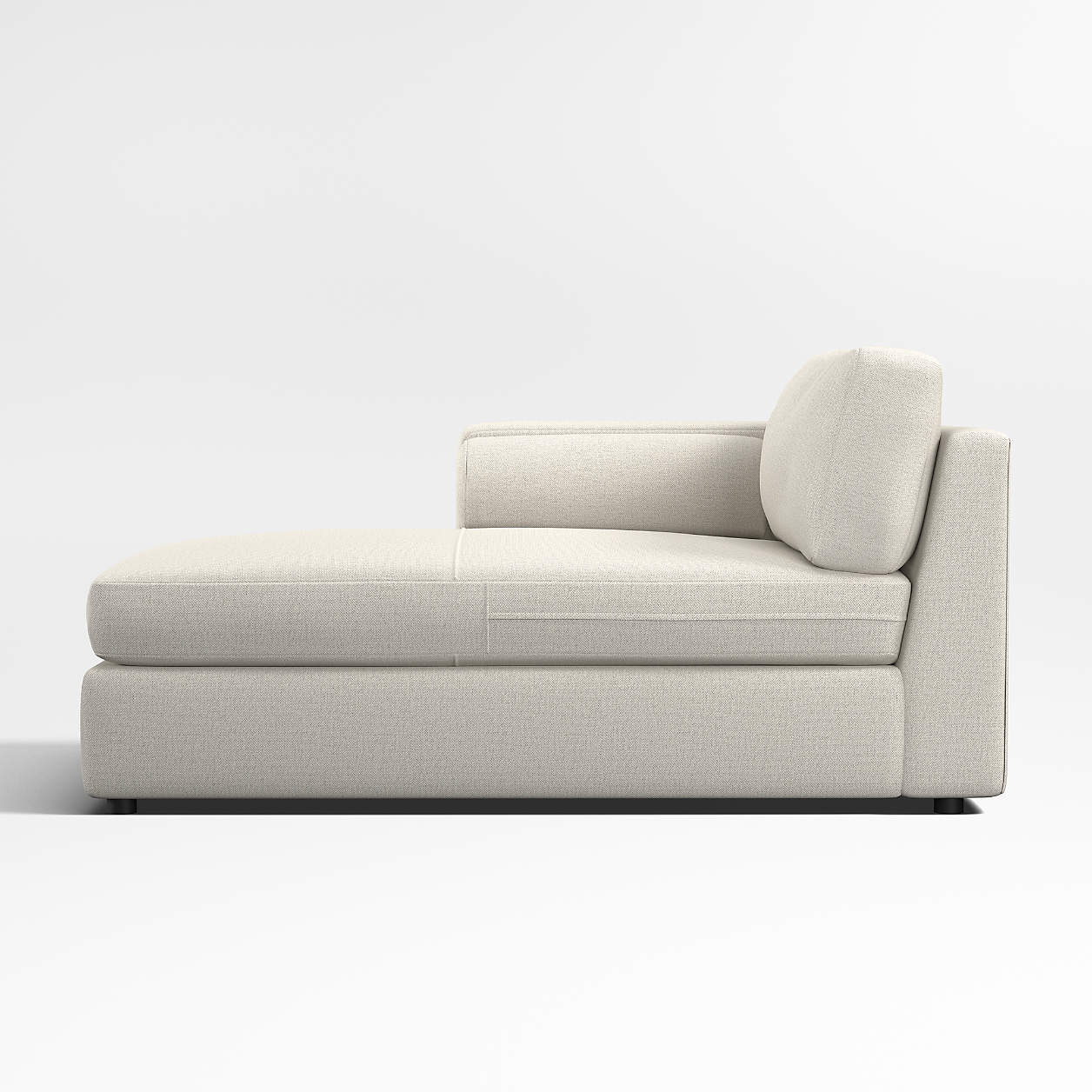 Aris Deep Left Track-Arm Chaise | Crate and Barrel