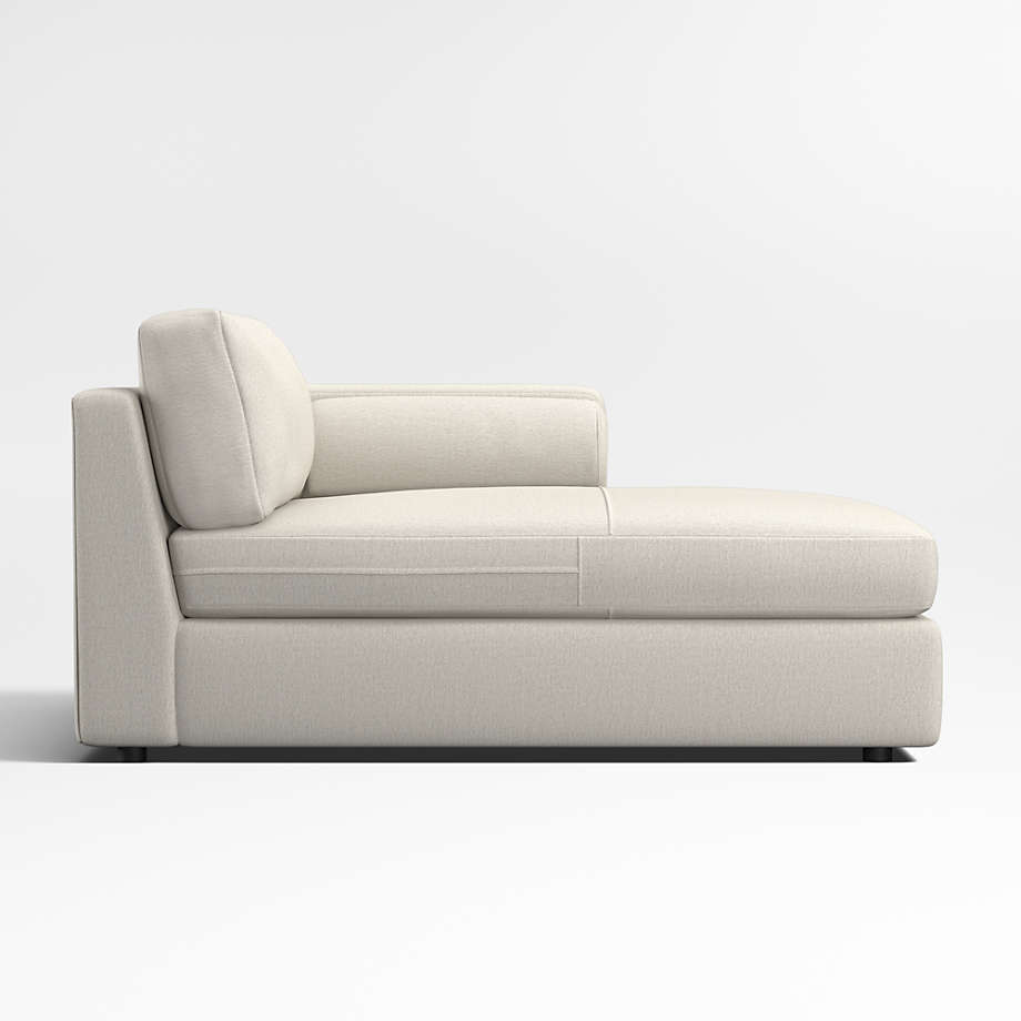Aris Right Track-Arm Chaise + Reviews | Crate & Barrel