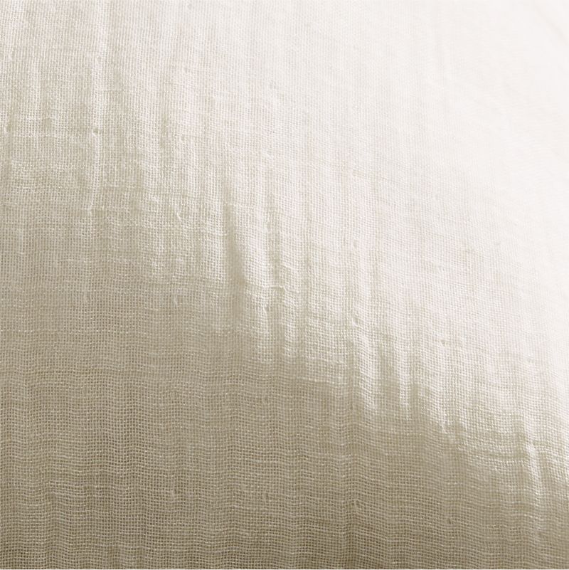 Arla 23" Eyelash Crisp White Pillow Cover + Reviews | Crate & Barrel Canada