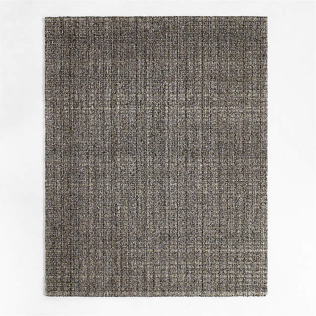 Baxter Grey Wool Area Rug 9'x12' | Crate & Barrel