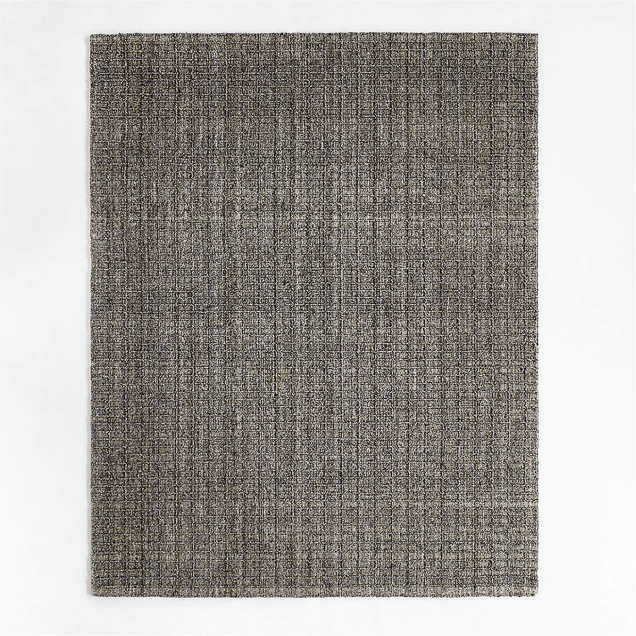 Arles Wool Raised Pattern Dark Grey Area Rug | Crate & Barrel