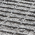 Arles Wool Raised Pattern Grey Area Rug 6'x9' + Reviews | Crate & Barrel