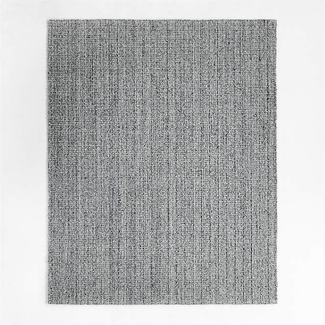 Cannet Wool Shag Grey Area Rug 6'x9' + Reviews | Crate & Barrel
