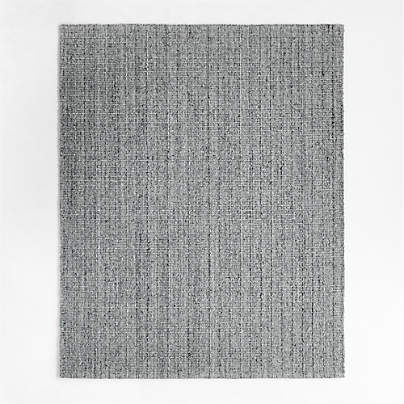 Bodrum Hand-Knotted Grey Area Rug 6'x9' + Reviews | Crate & Barrel