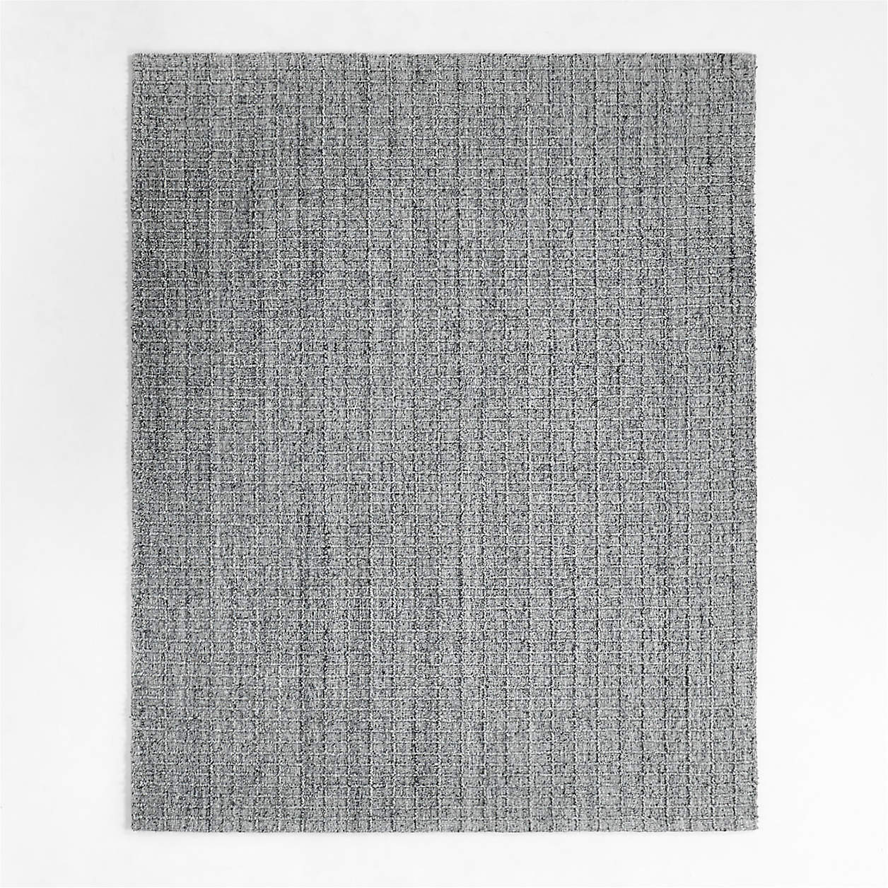Arles Wool Raised Pattern Grey Area Rug 10'x14' + Reviews | Crate & Barrel