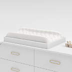 White Wood Baby Changing Table Topper for Dresser + Reviews | Crate & Kids