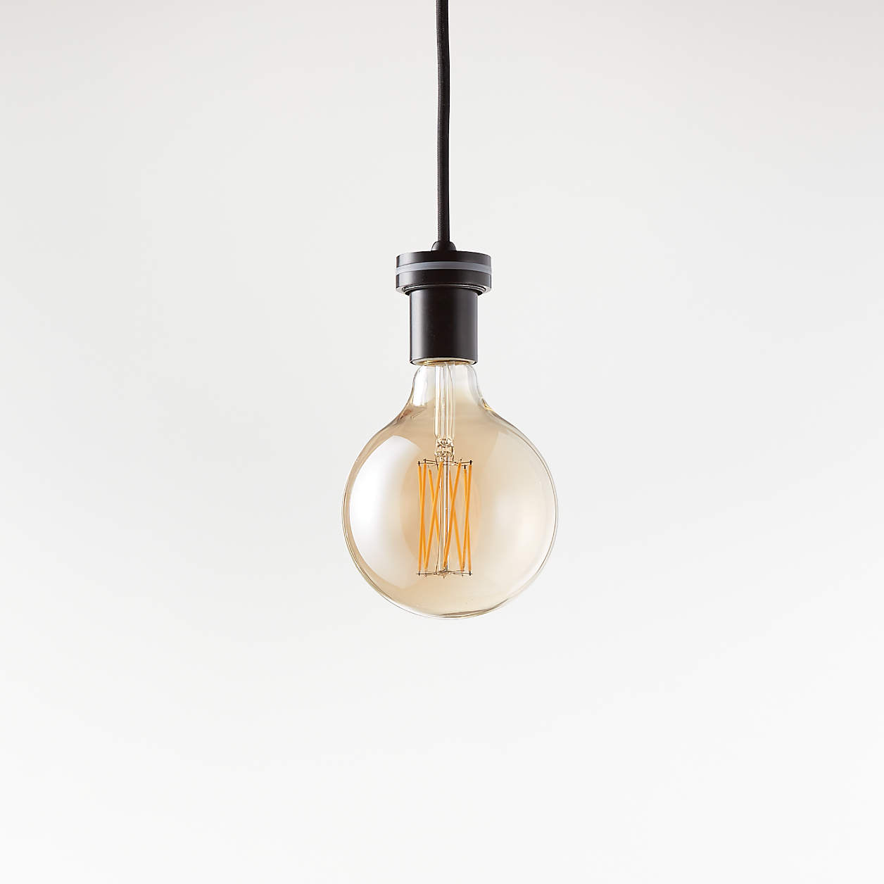 Arren Black Single Pendant Light Socket + Reviews | Crate & Barrel