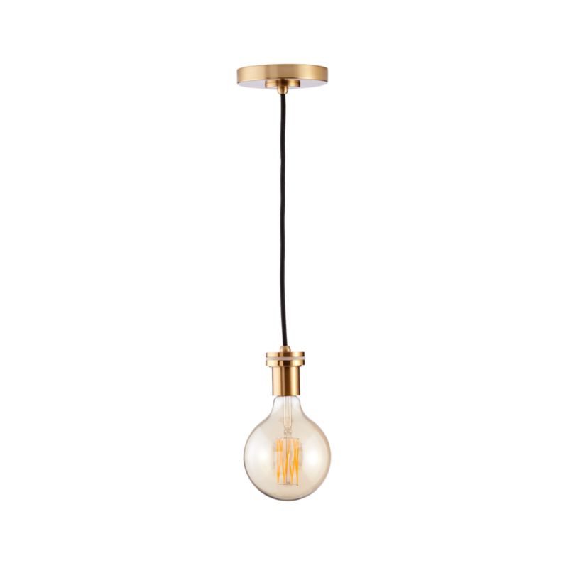 Arren Brass Single Pendant Light Socket + Reviews | Crate & Barrel