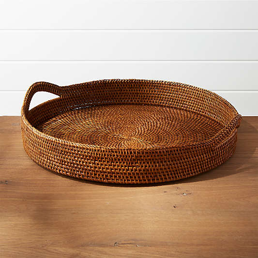 Rattan Trays | Crate & Barrel