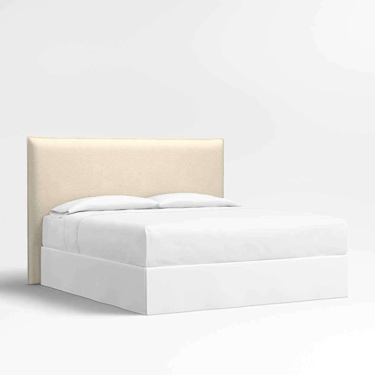 Arvada 54" Boucle Weave Ivory Upholstered King Headboard + Reviews ...