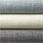 Ashbery Pebble Grey Window Curtain Panel 52"x96" + Reviews | Crate & Barrel