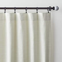 Ashbery Ivory Window Curtain Panel 52"x120" + Reviews | Crate & Barrel