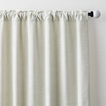 Ashbery Ivory Window Curtain Panel 52"x120" + Reviews | Crate & Barrel