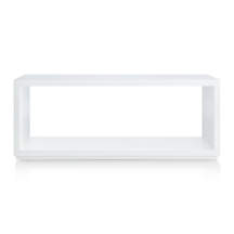 Aspect White Modular Bookcase with Wood Door + Reviews | Crate & Barrel