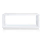 Aspect White Modular Bookcase with Wood Door + Reviews | Crate & Barrel