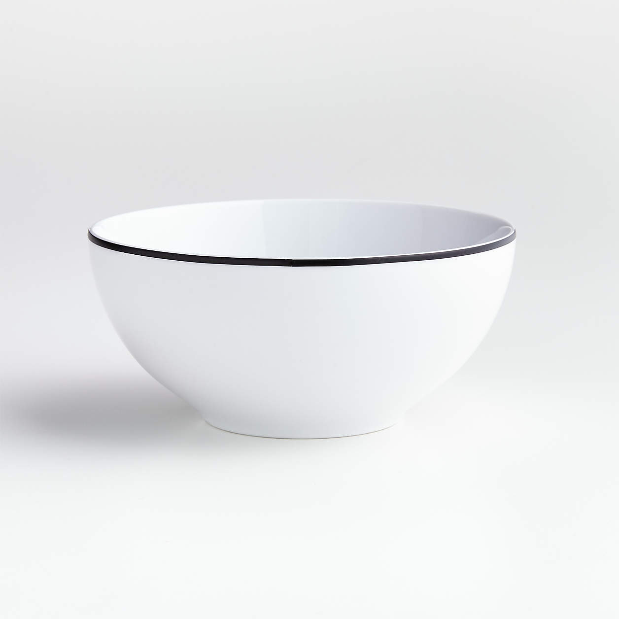 Aspen 6.25" Band Black Cereal bowl + Reviews | Crate & Barrel