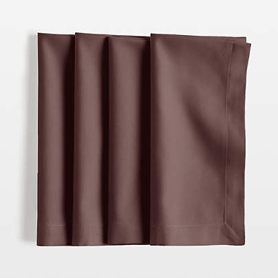 Aspen Ink Black Organic Cotton Napkins, Set of 4 + Reviews | Crate & Barrel