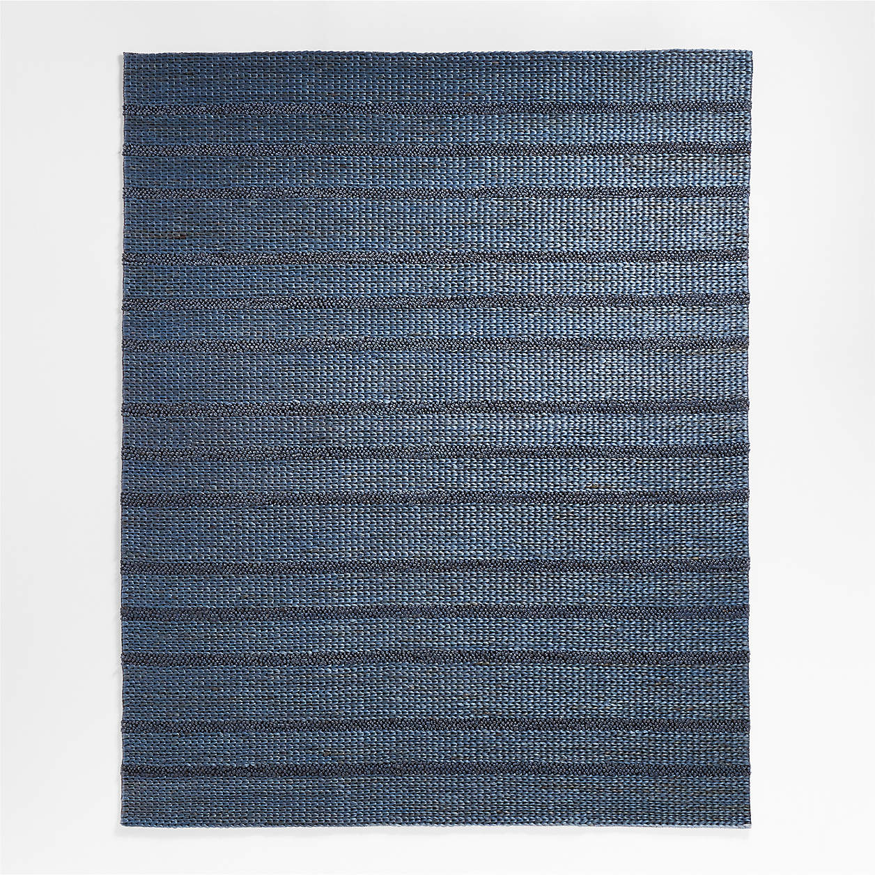 Asti Chunky Jute Navy Blue Area Rug 10'x14' | Crate & Barrel
