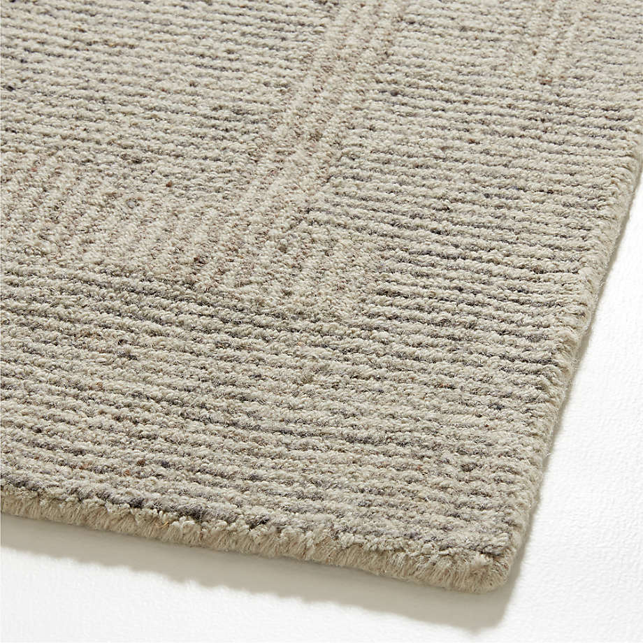 Athens Hand-Tufted Grey Rug Swatch 12"x18" | Crate & Barrel
