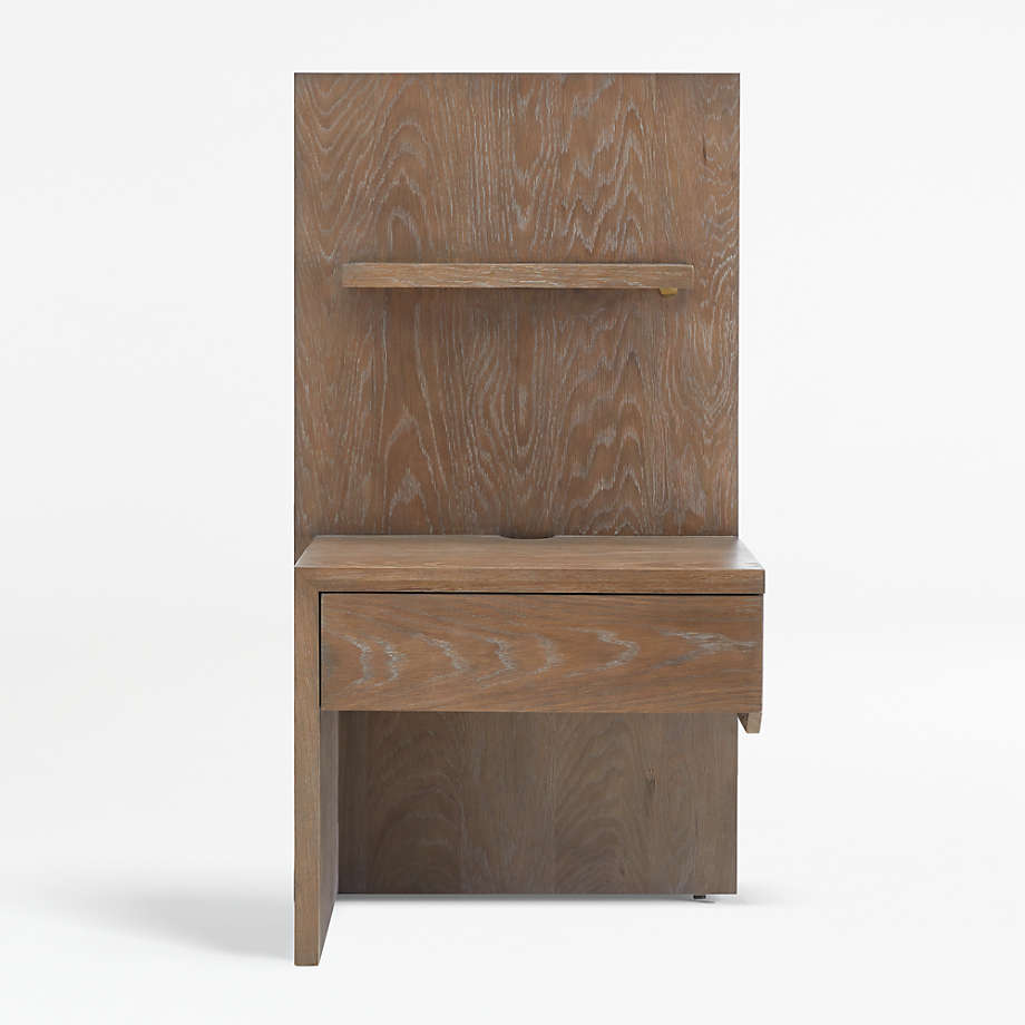 Atlas Left One Panel Night Stand with Light + Reviews | Crate & Barrel