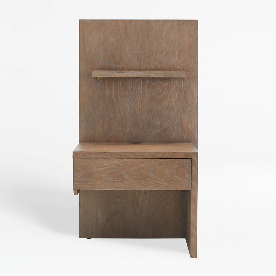 Atlas Right One Panel Night Stand with Light | Crate & Barrel