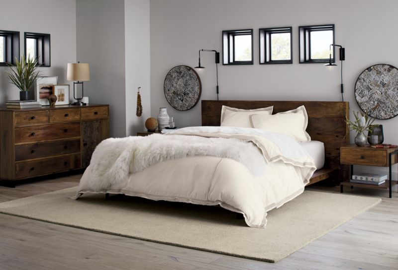 Sheepskin Fur Bed Throw + Reviews | Crate & Barrel