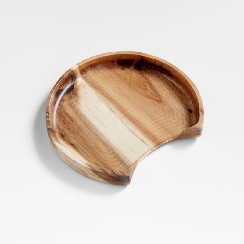 August Acacia Spoon Rest | Crate & Barrel