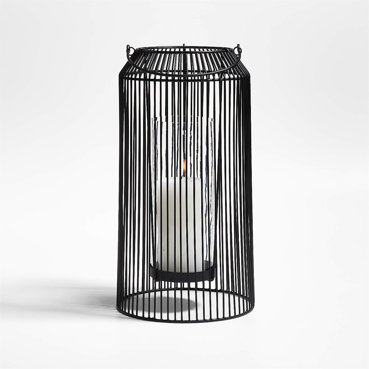 Austell Large Black Metal Outdoor Lantern 17" + Reviews | Crate ...