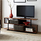 Austin 62'' Media Console/TV Stand with Storage | Crate & Barrel