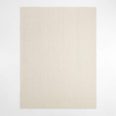 Austin Performance Handwoven Sand Ivory Area Rug 8'x10' | Crate & Barrel