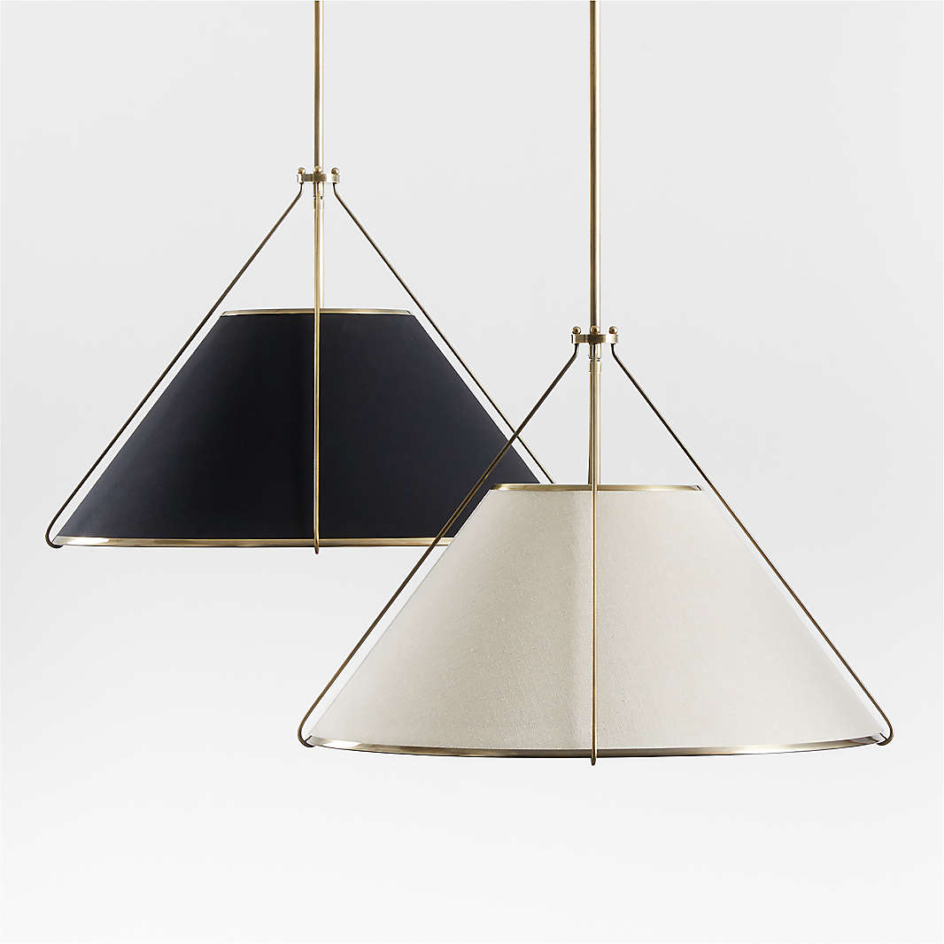 Black and Gold Pendant Lights | Crate & Barrel