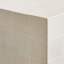 Avalon 51" Rectangular Tile Outdoor Coffee Table | Crate & Barrel