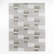 Avignon Wool Flatweave Taupe Area Rug 6'x9' | Crate & Barrel