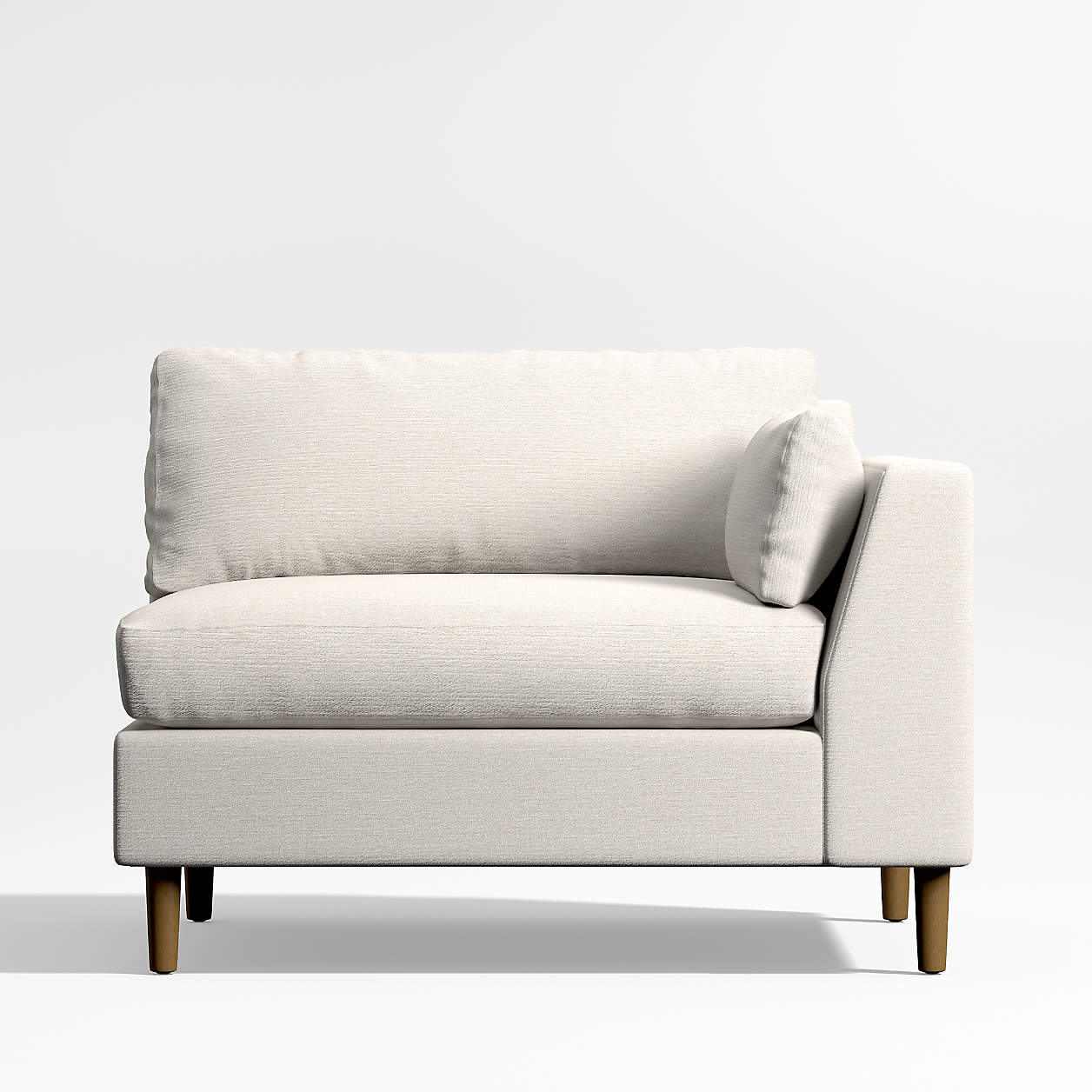 Avondale Wood Leg Right-Arm Chair + Reviews | Crate & Barrel