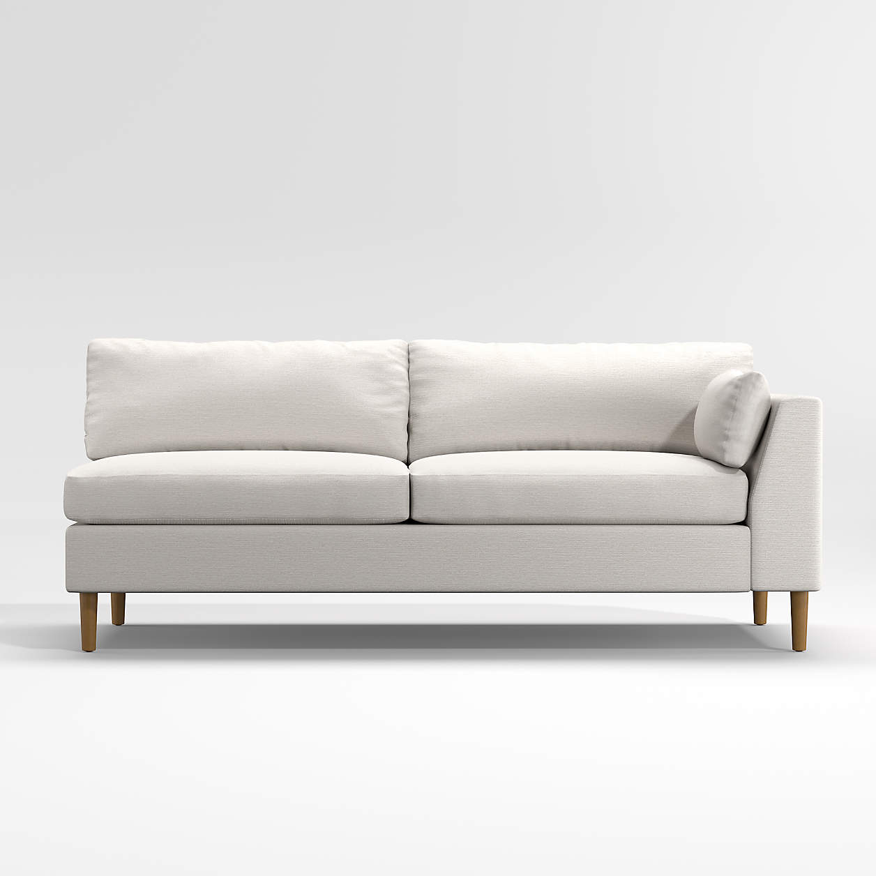 Avondale Wood Leg Right-Arm Sofa + Reviews | Crate & Barrel
